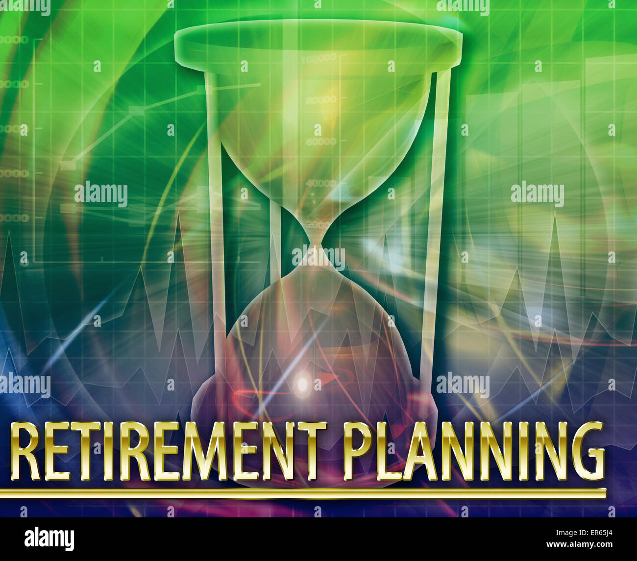 Abstract background digital collage concept illustration retirement ...
