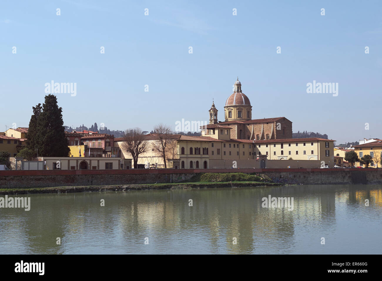 Church in the spring time in Florence, Tuscany, Italy Stock Photo - Alamy
