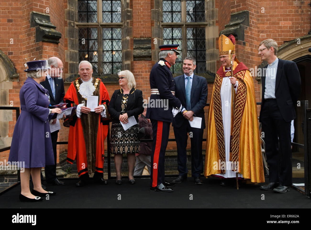 Small Talk reception party, local town hall dignitaries, making polite ...