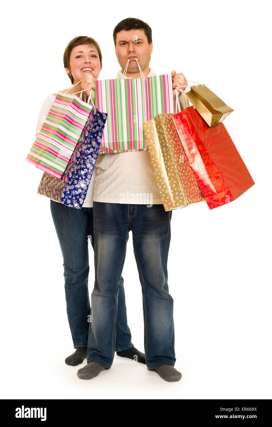 Two shopping woman in Cut Out Stock Images & Pictures - Alamy