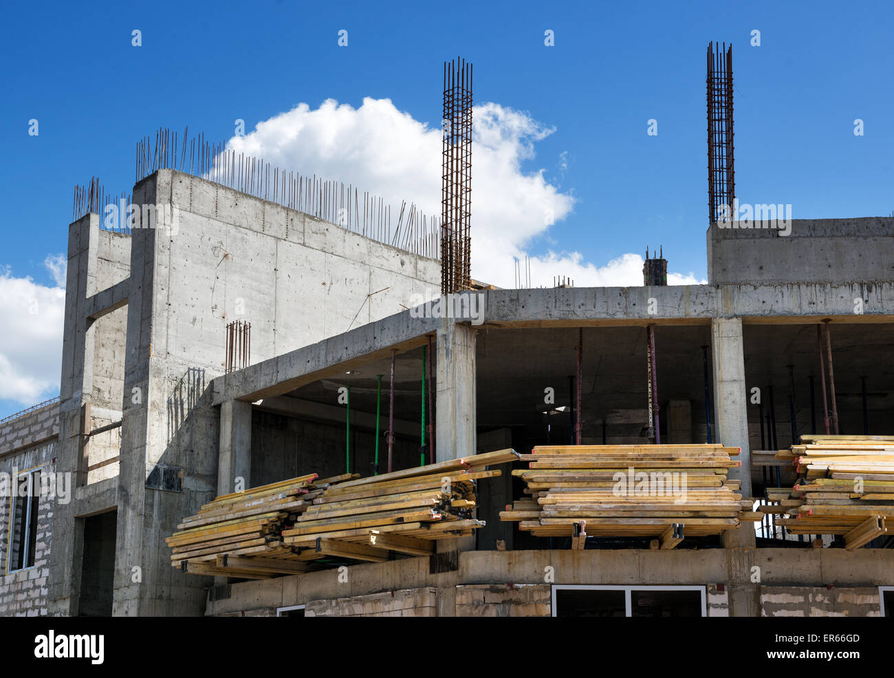 Elements Of Construction New Building Stock Photo Alamy
