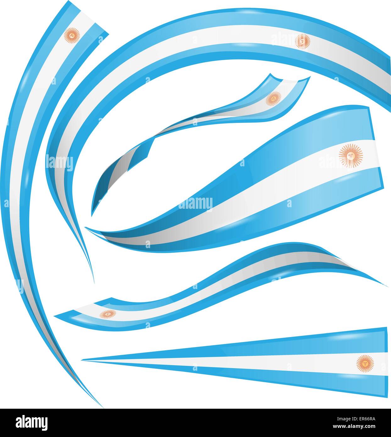 3d flag argentina illustration Stock Vector Images - Alamy