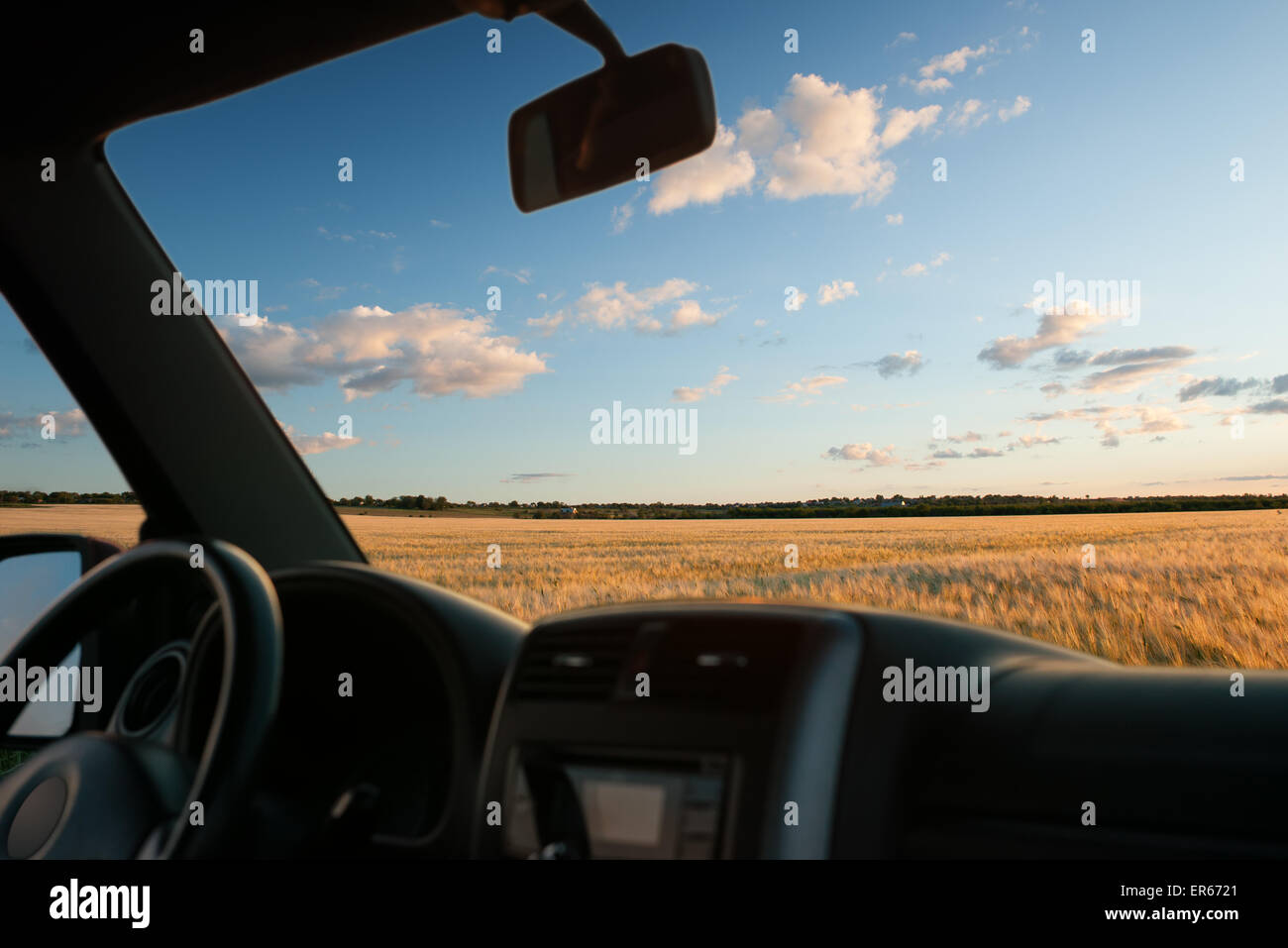 Spring view from car window hi-res stock photography and images - Alamy