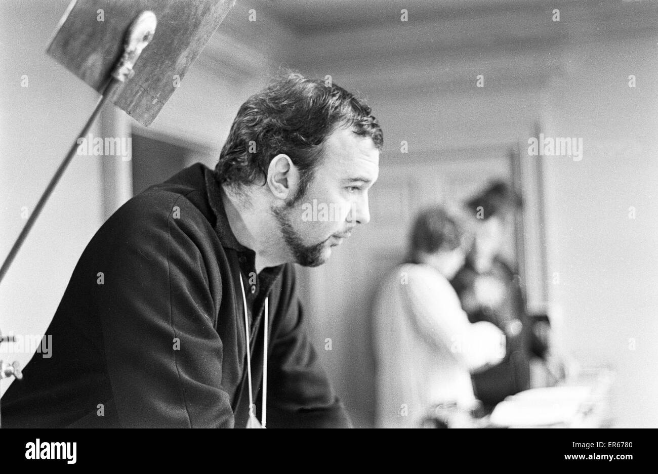 Peter Hall seen here on location at the Compton Verney Estate ...