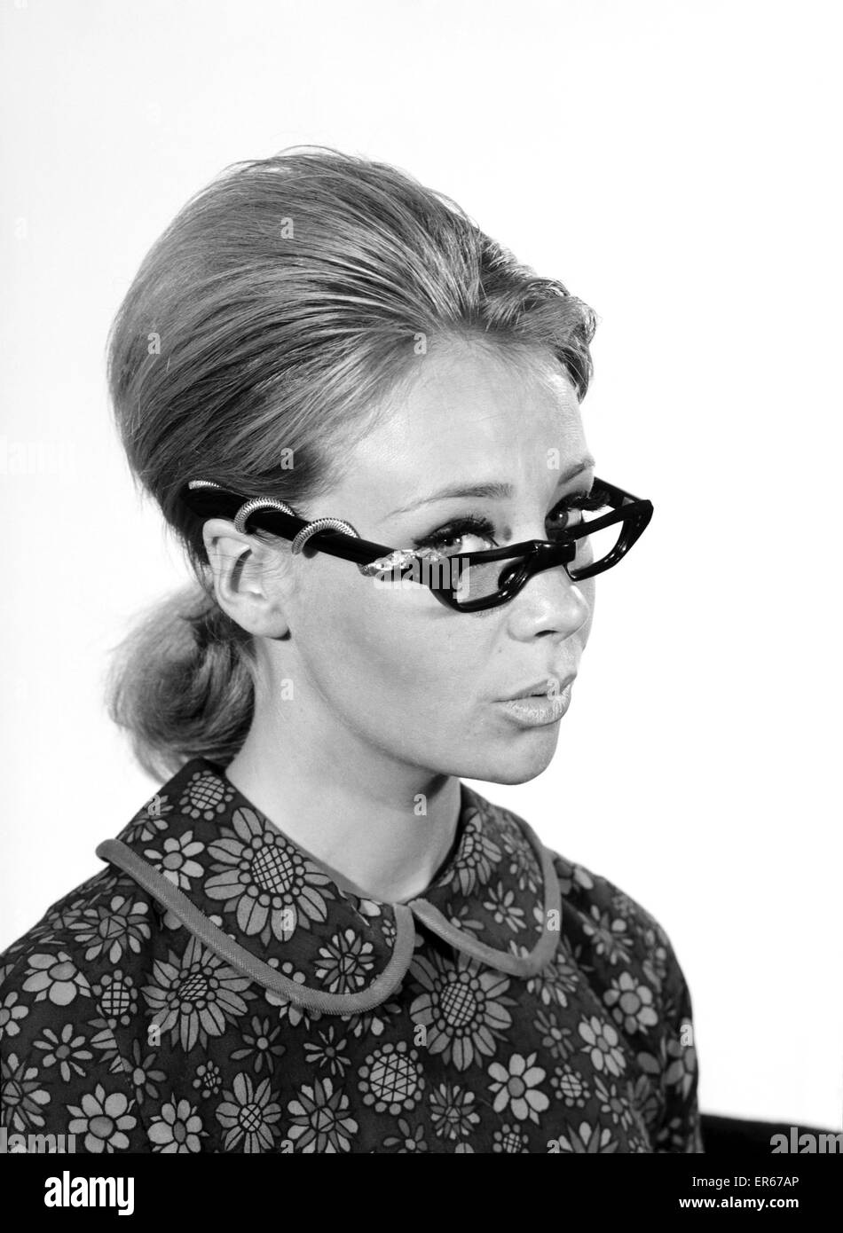 Clothing: Fashion: Spectacle Frames: Woman seen here modelling the ...