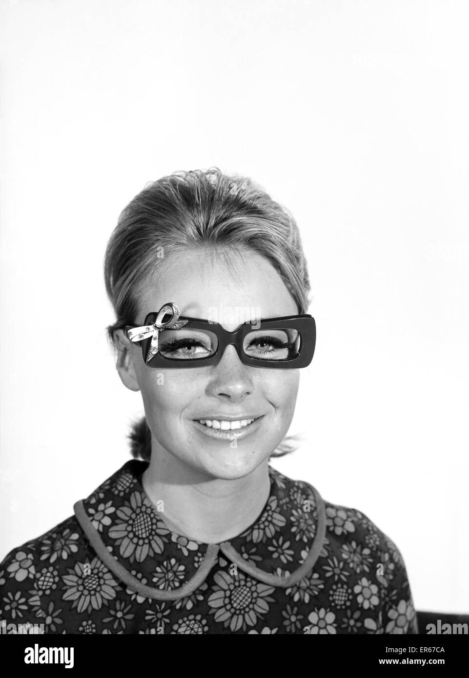 Clothing: Fashion: Spectacle Frames: Woman seen here modelling the ...
