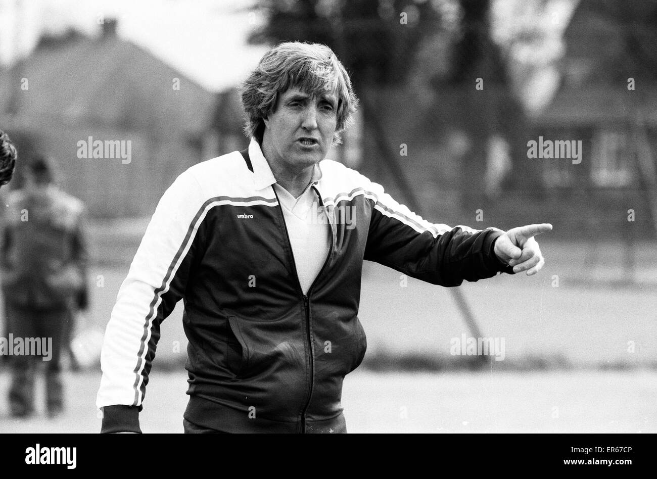 John Bond, Manchester City Football Manager, conducts training session ...