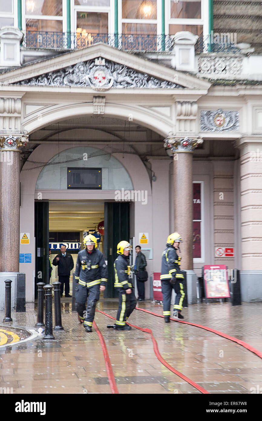 The London Fire Brigade are called to Charing Cross station after a ...