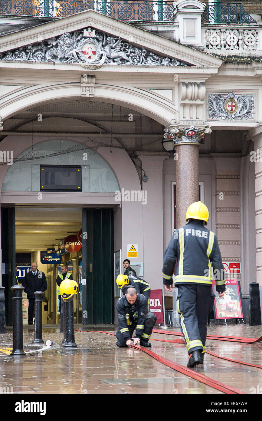 The London Fire Brigade are called to Charing Cross station after a ...