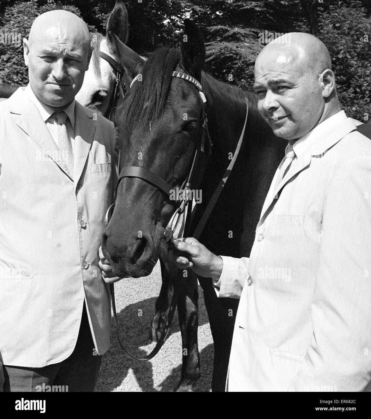 Bill Maynard (left) who plays a villian in the film "One More Time ...