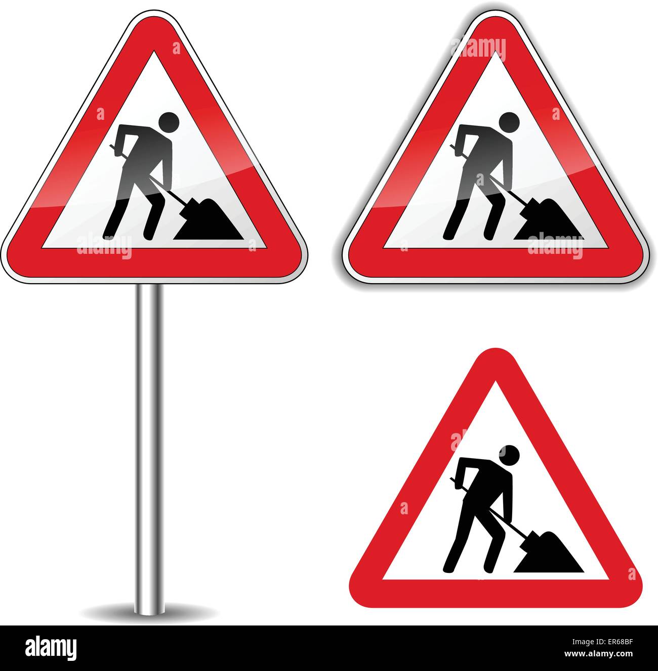 Vector illustration of work sign on white background Stock Vector Image ...