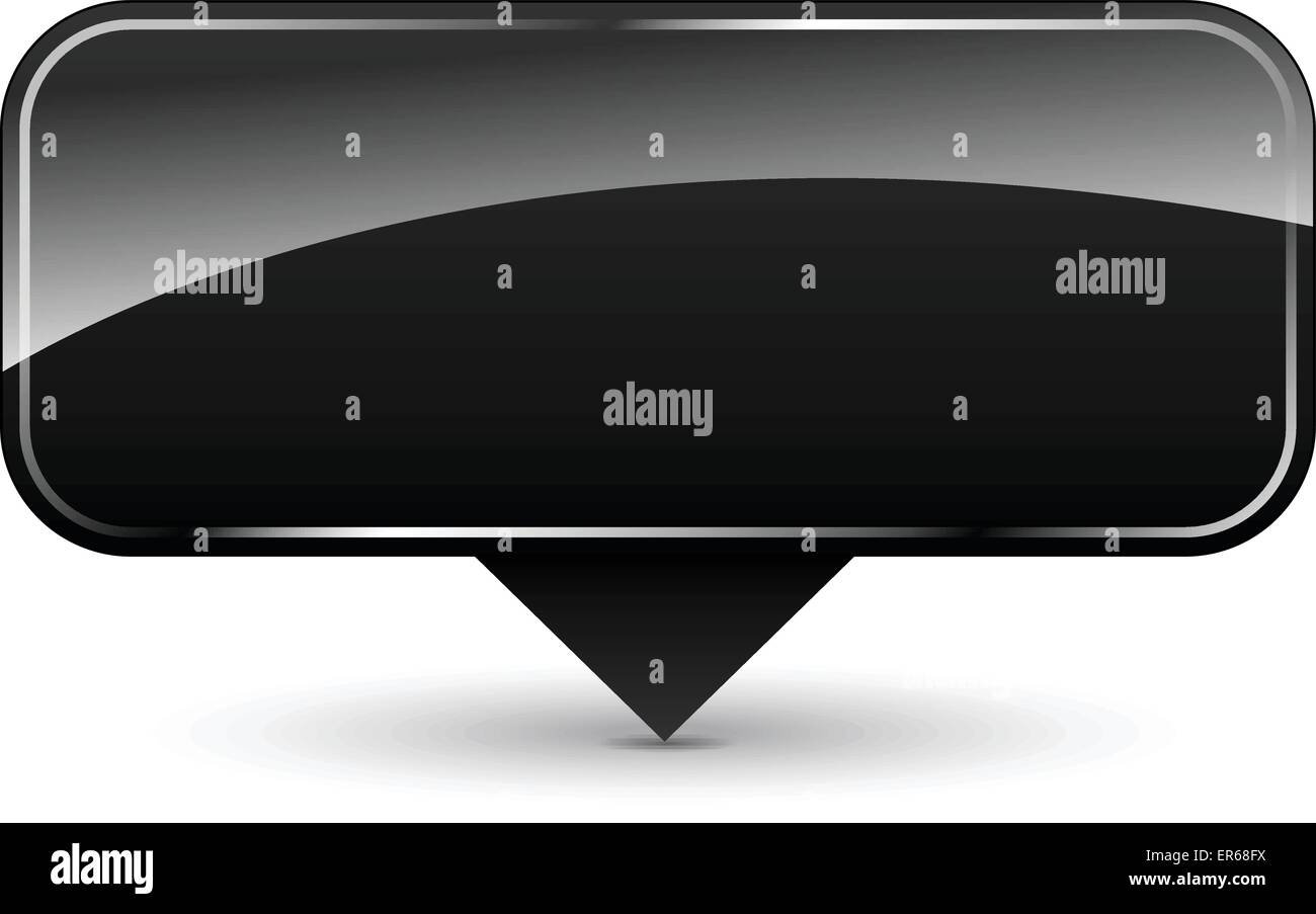 Vector illustration of blank black icon on white background Stock ...