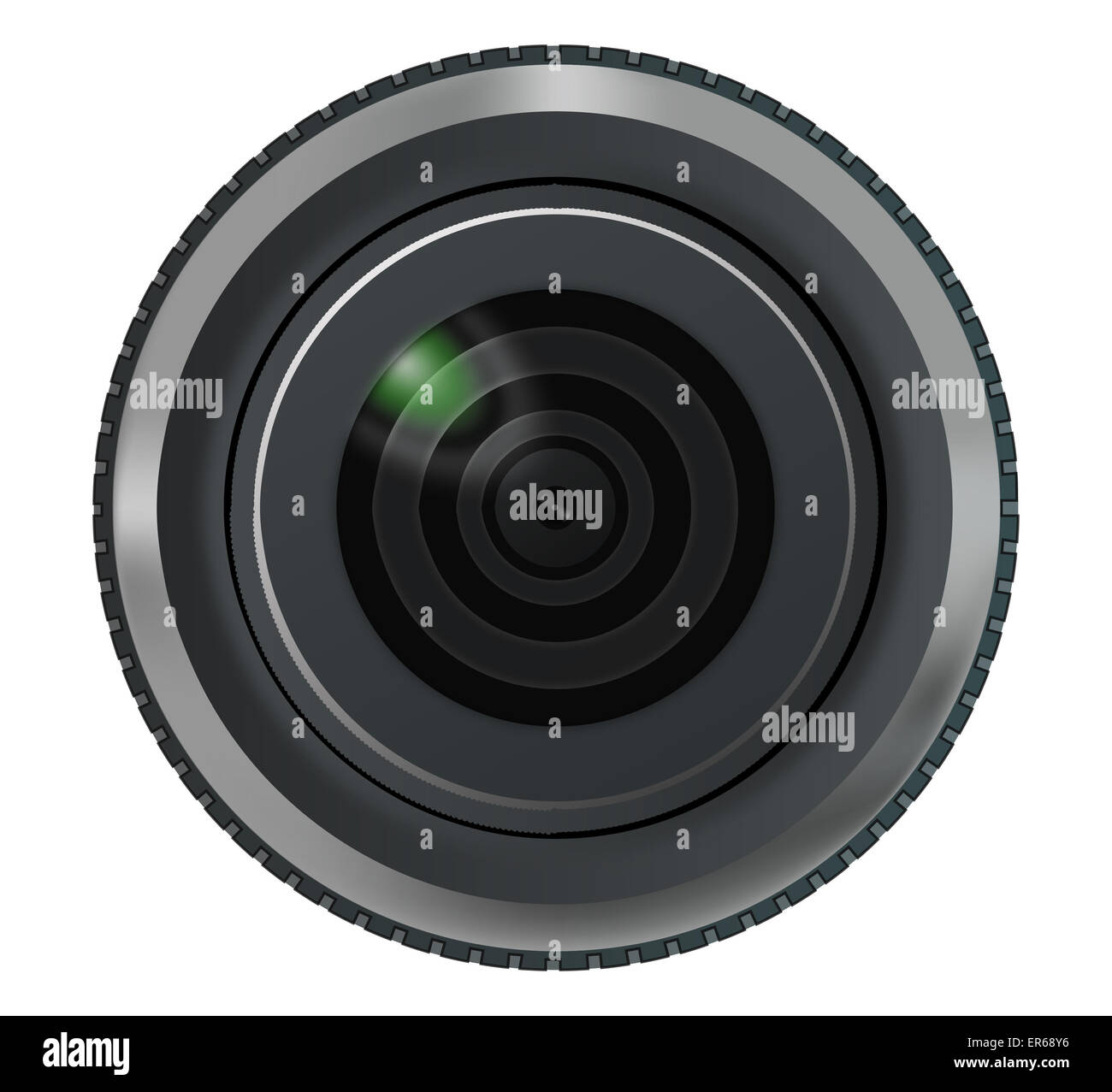 Lens, close-up. part of the camera. Vector illustration Stock Photo - Alamy