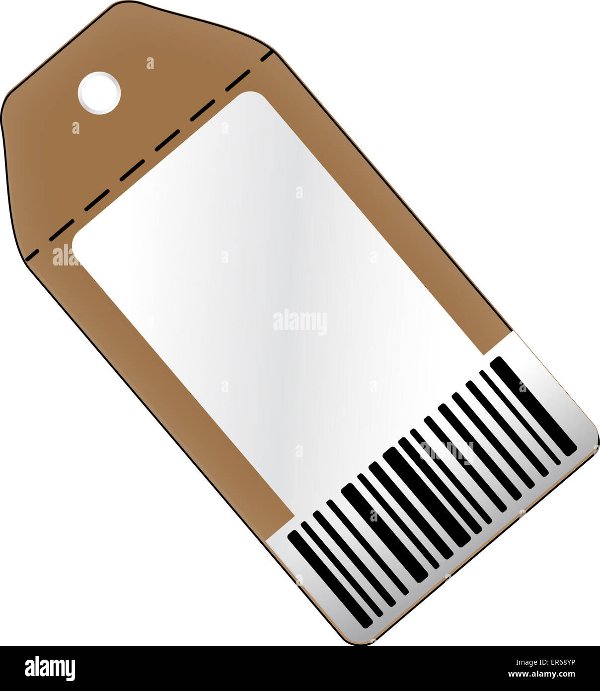 Cardboard label with space for text. Vector illustration Stock Photo ...