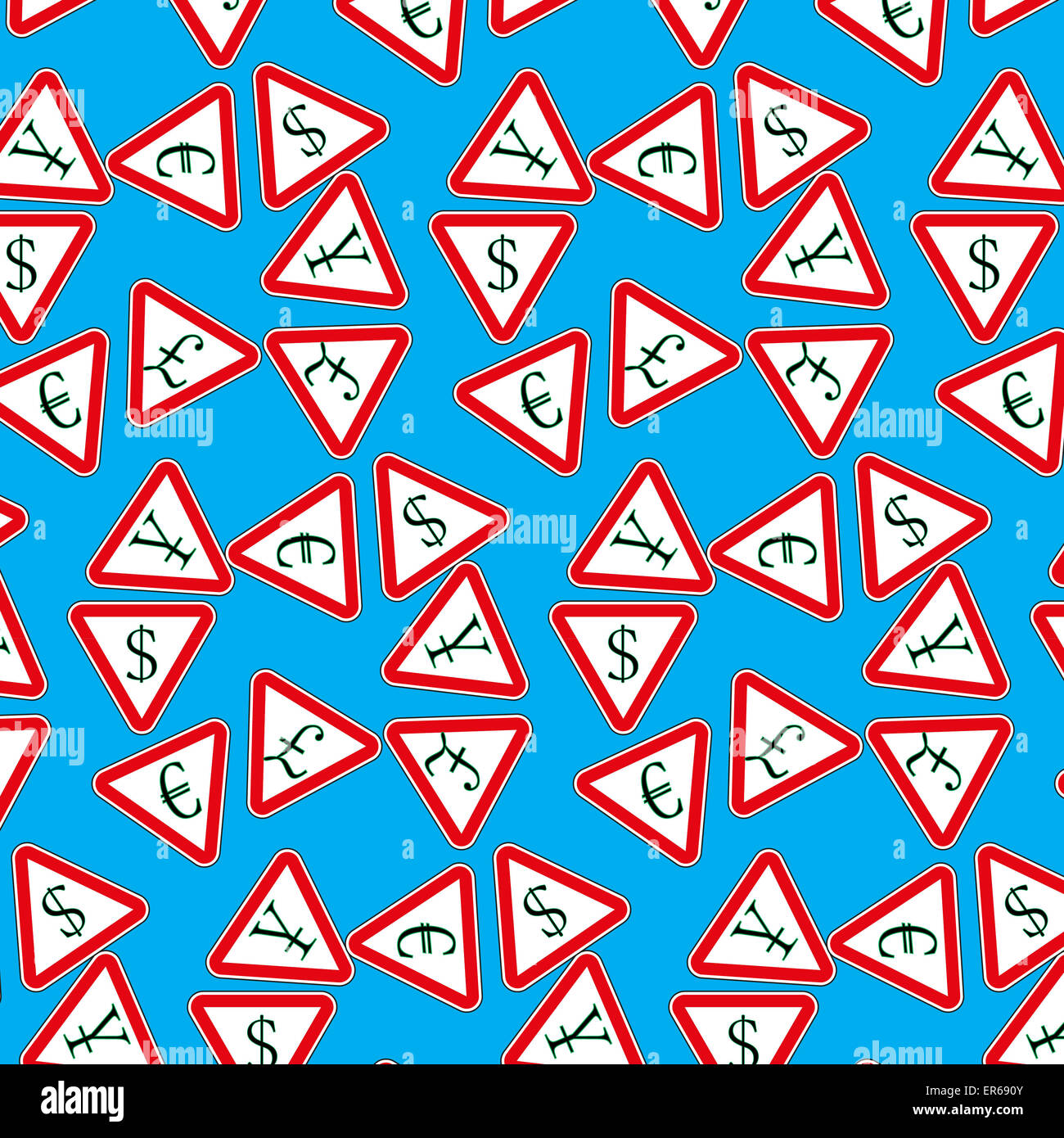 Money blue background. Pound and euro, dollar and yen. Vector ...