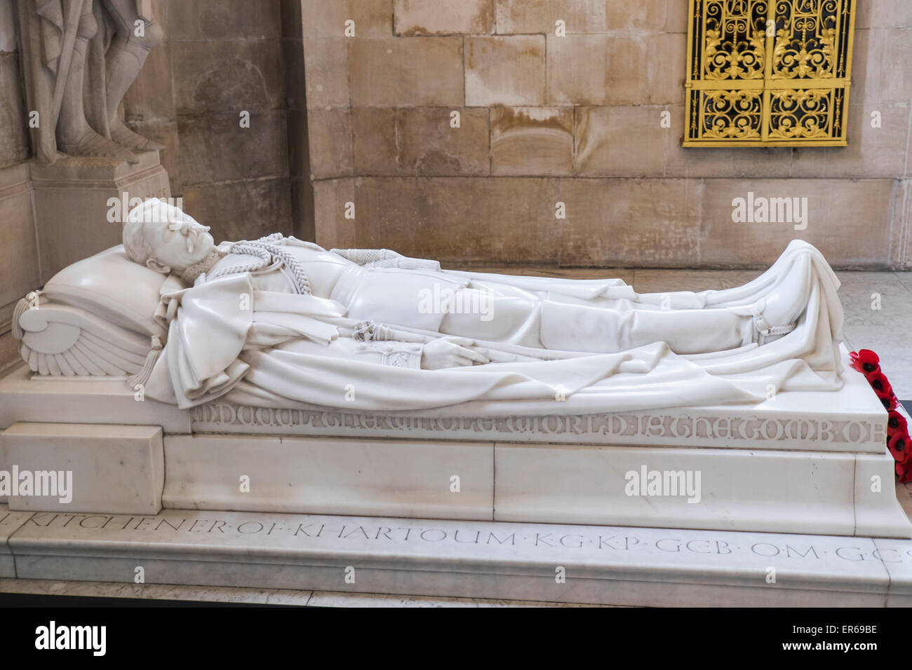 England, London, St Paul's Cathedral, The Crypt, Tomb of Lord Kitchener ...