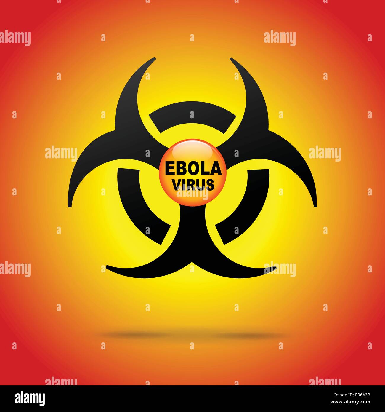Vector illustration of ebola virus abstract sign concept Stock Vector ...