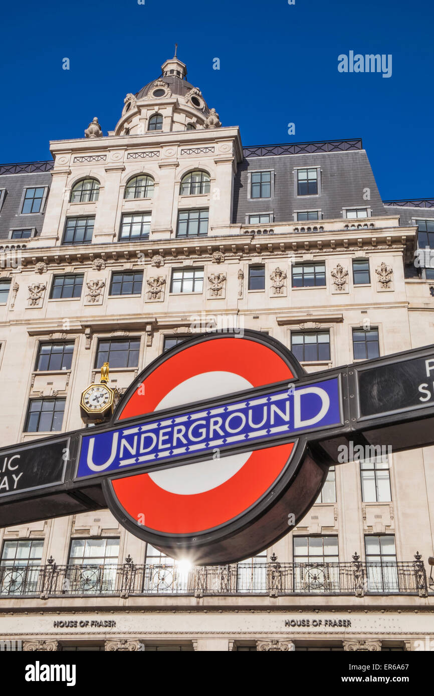 England, London, Underground Sign Stock Photo - Alamy