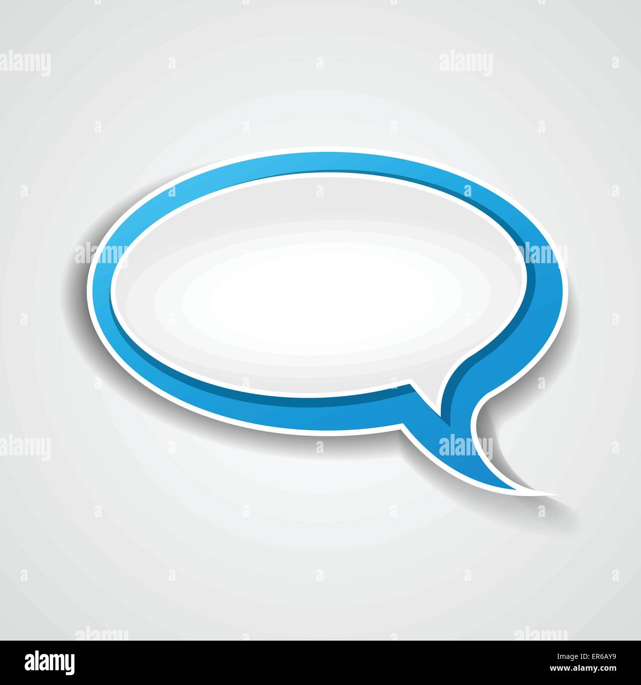 Vector illustration of design blue speech bubble blank Stock Vector ...