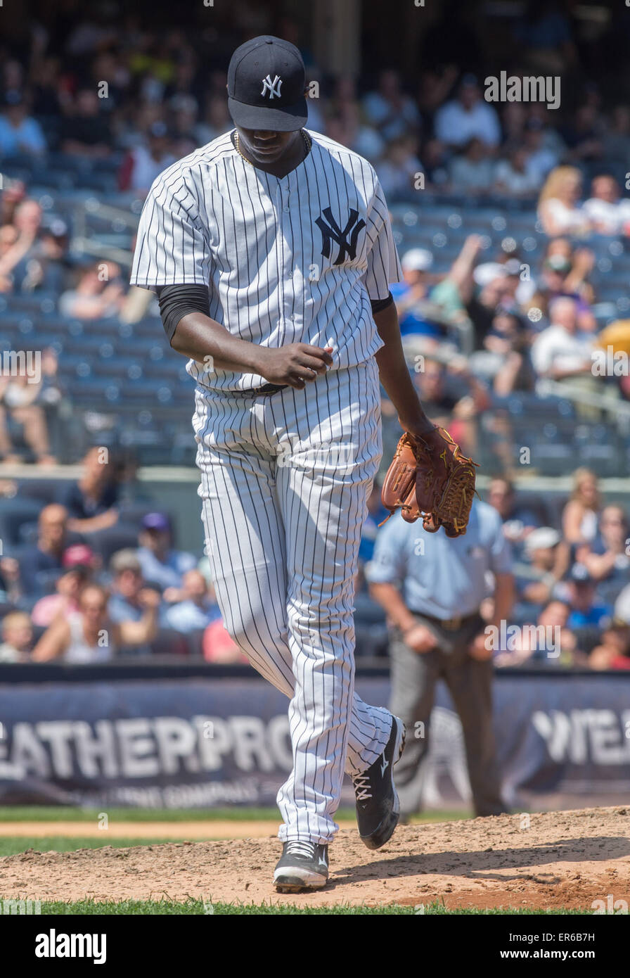 Bronx, New York, USA. 27th May, 2015. Yankees' pitcher MICHAEL PINEDA ...