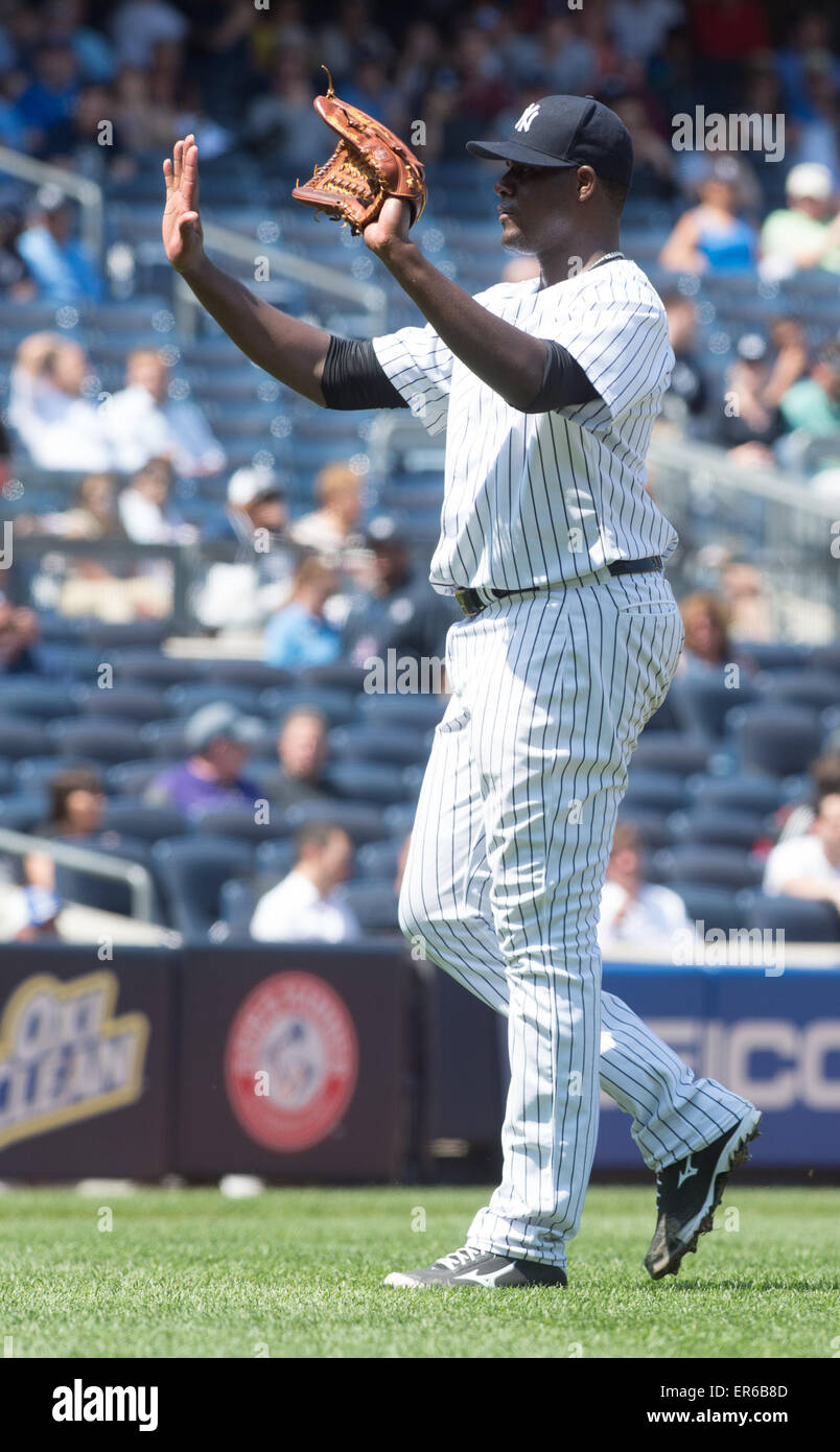 Bronx, New York, USA. 27th May, 2015. Yankees' pitcher MICHAEL PINEDA ...
