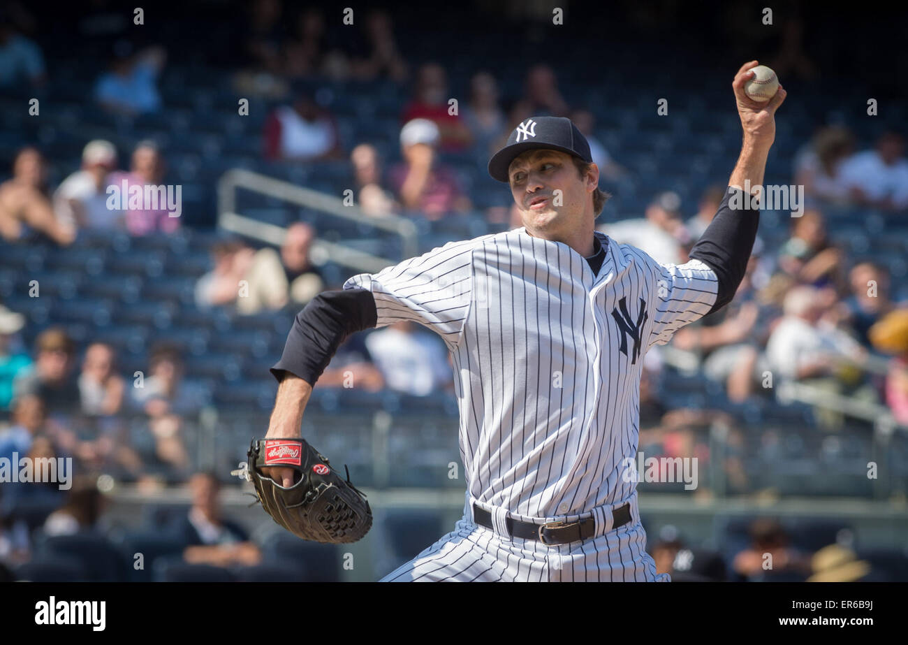 Bronx, New York, USA. 27th May, 2015. Yankees' relief pitcher ANDREW ...