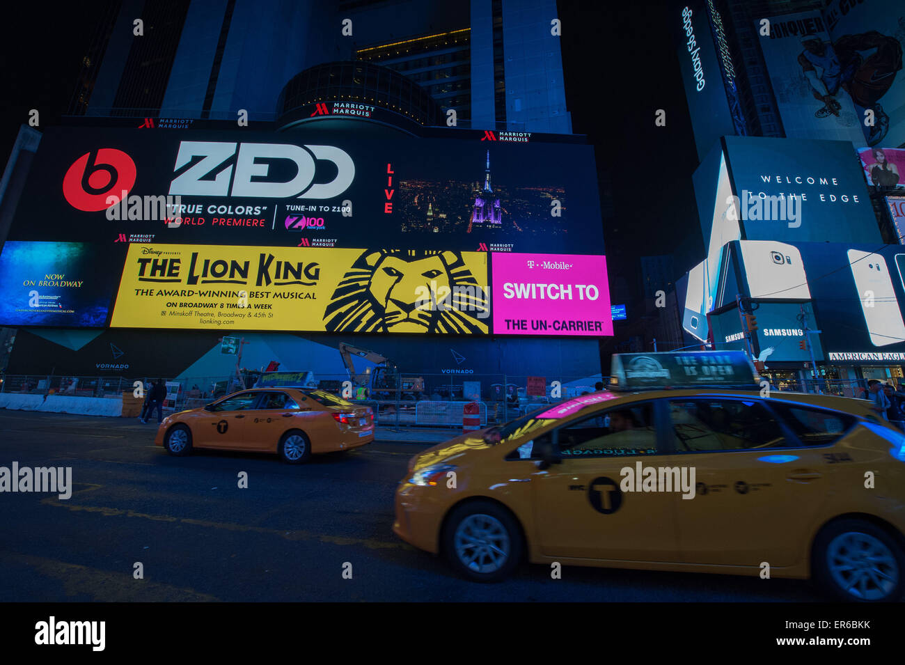 Manhattan, New York, USA. 18th May, 2015. Times Square billboard ...