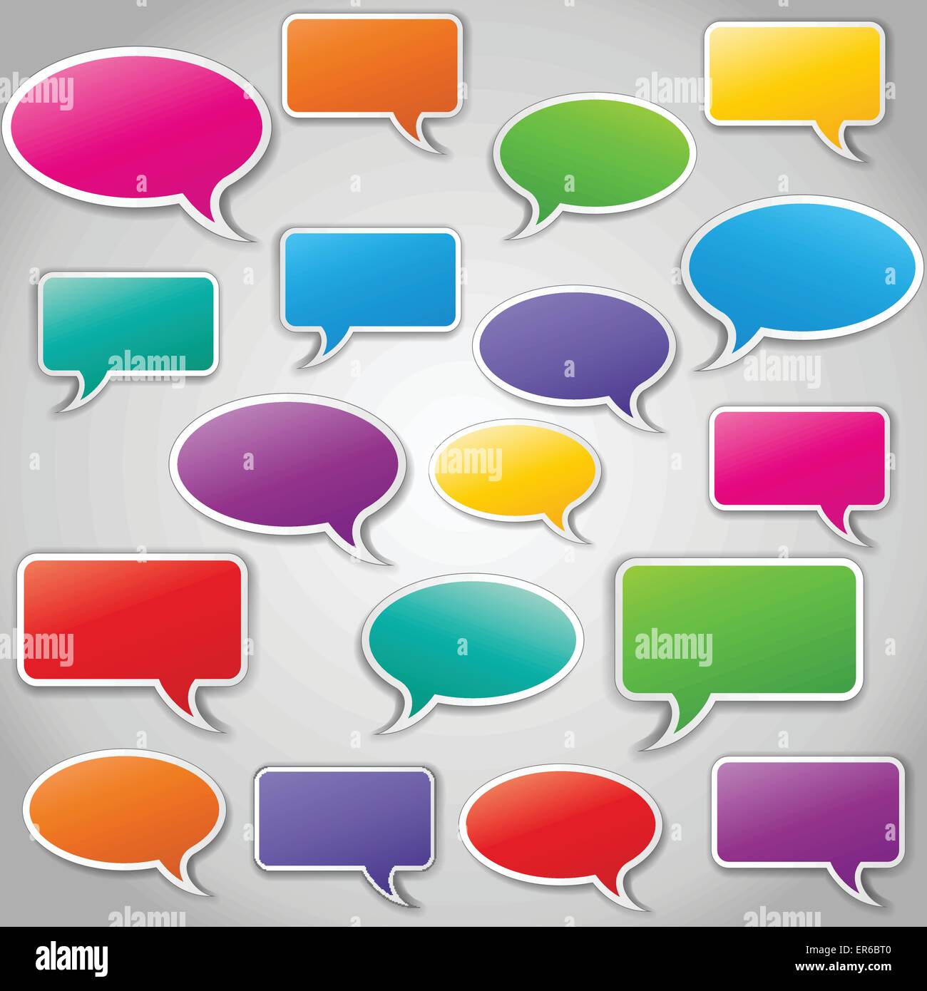 Text message speech bubbles Stock Vector Images - Alamy