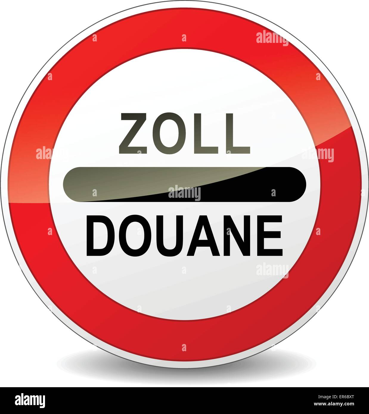 Customs control germany Stock Vector Images - Alamy