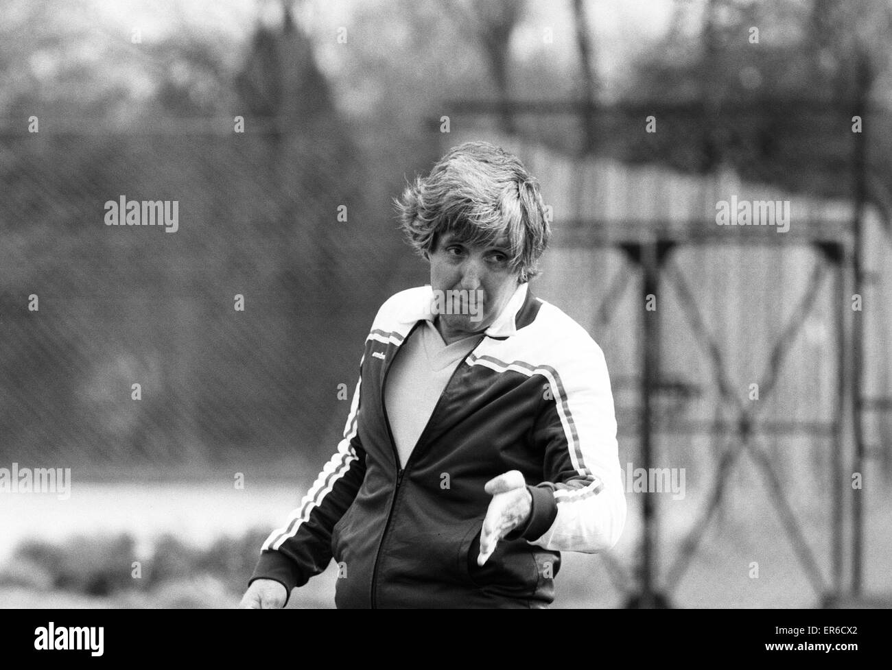 John Bond, Manchester City Football Manager, conducts training session ...