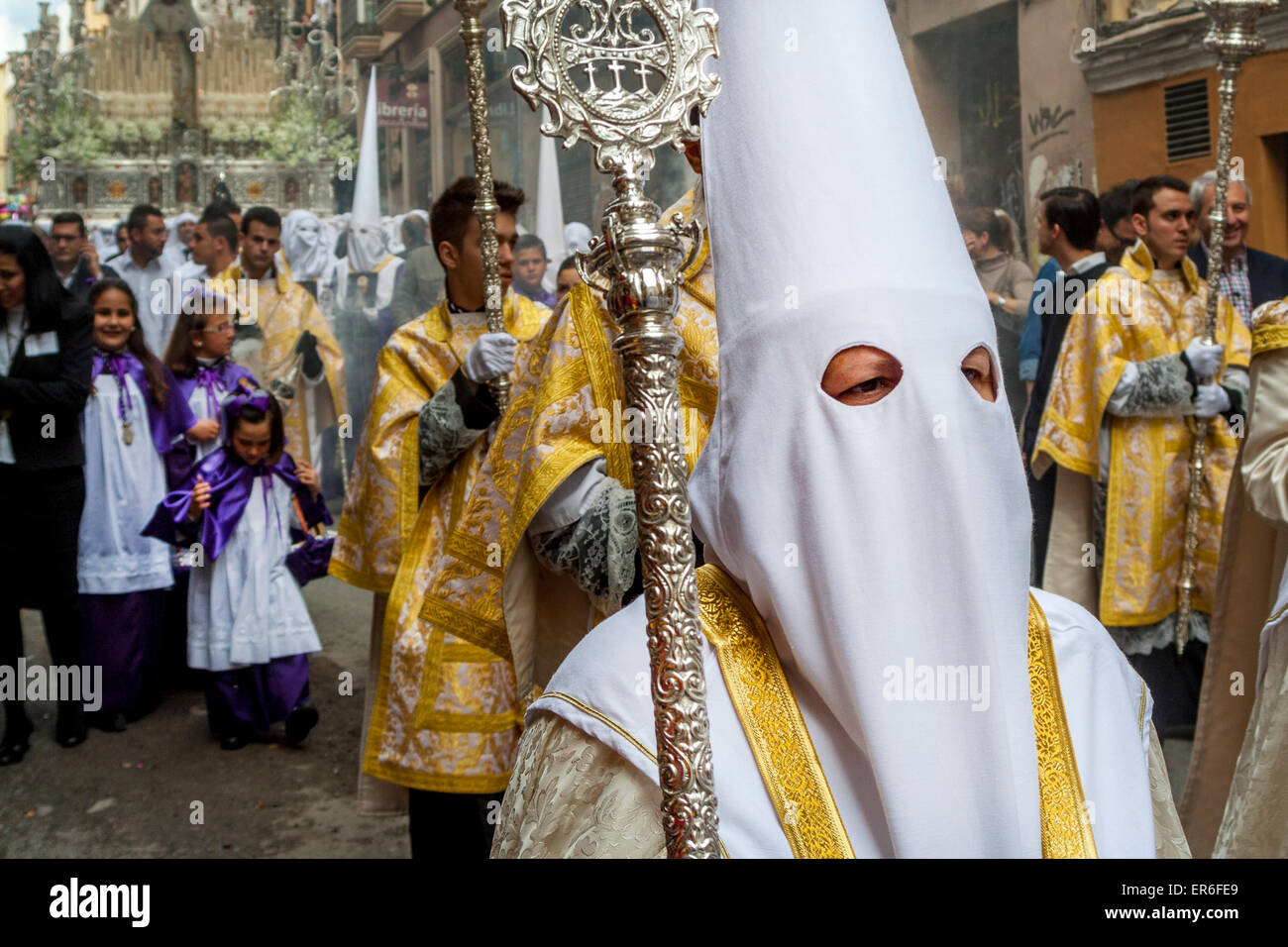 Religious Procession, Semana Santa (Holy Week), Malaga, Spain Stock ...