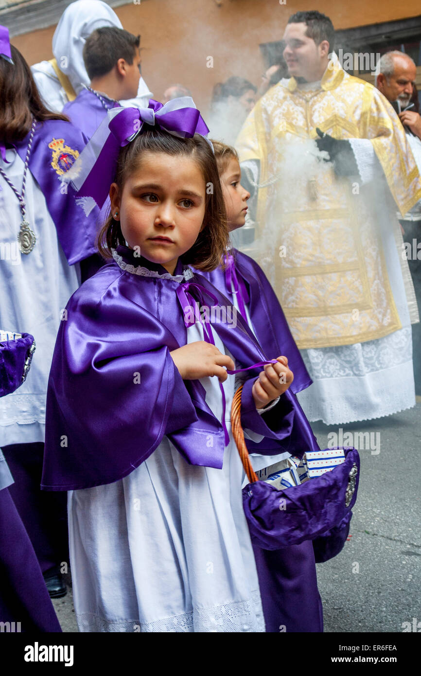 Religious Procession, Semana Santa (Holy Week), Malaga, Spain Stock ...