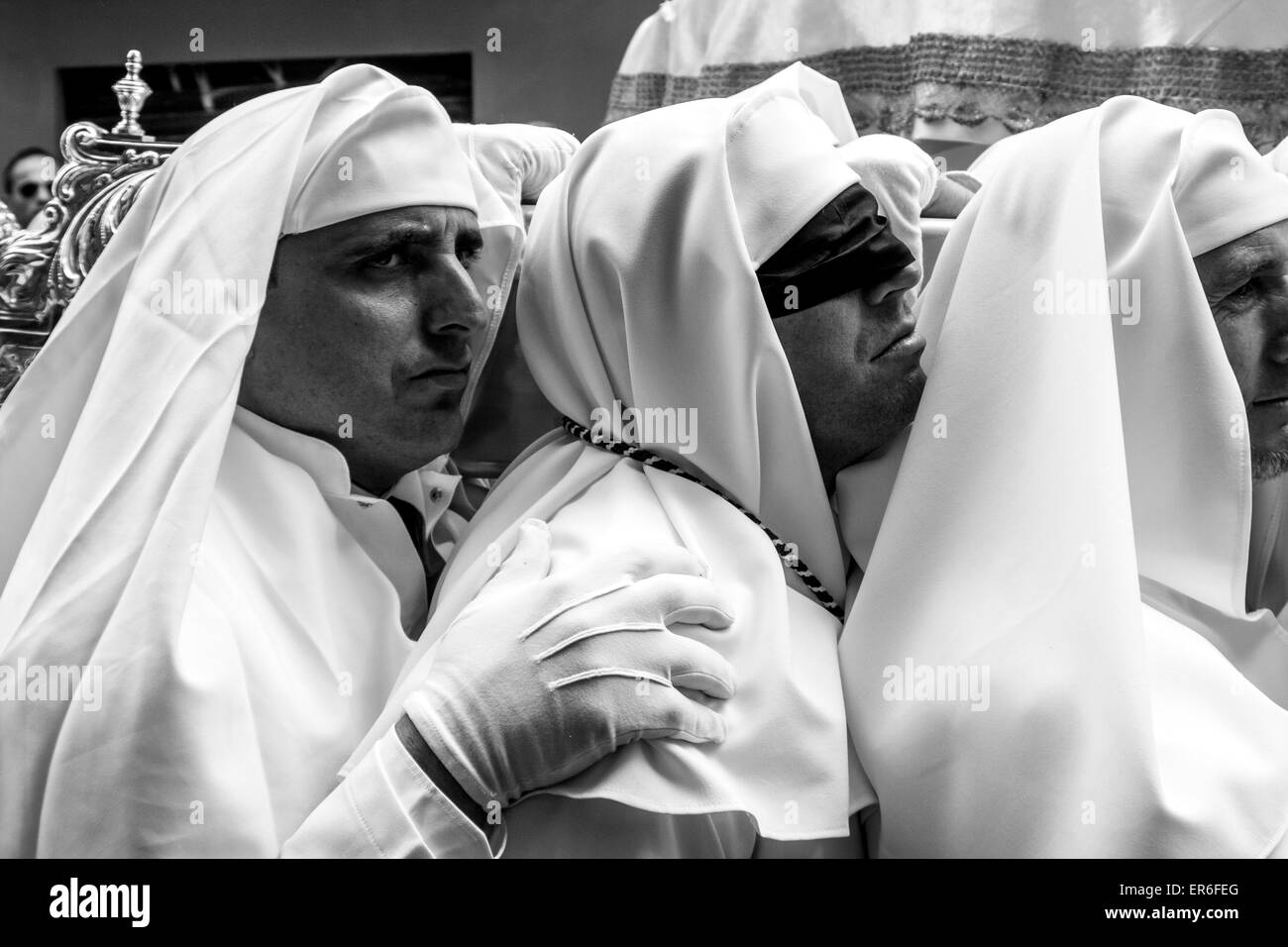 Religious Procession, Semana Santa (Holy Week), Malaga, Spain Stock ...