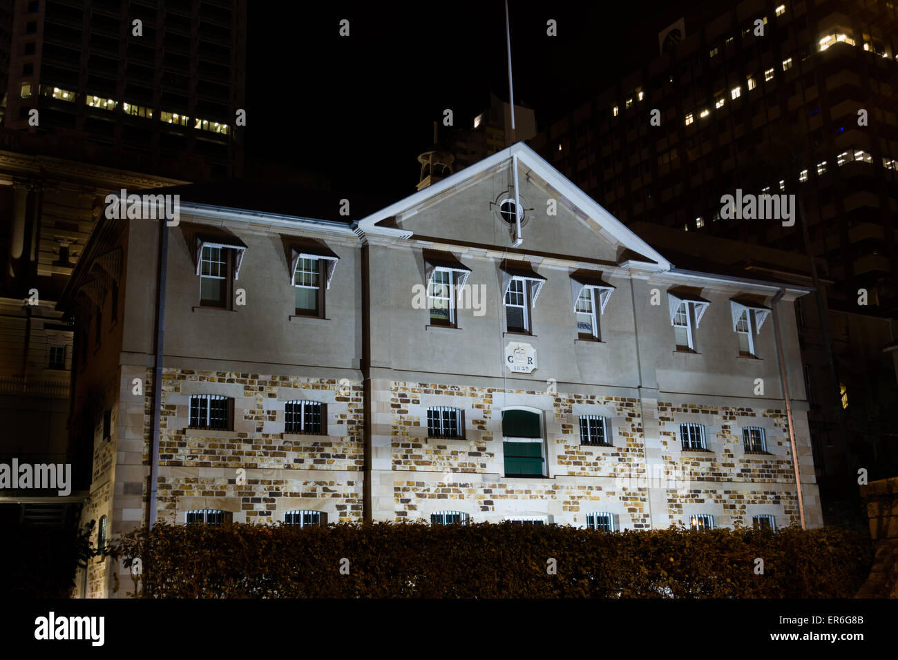 Commiserate Store Brisbane at Night Stock Photo - Alamy