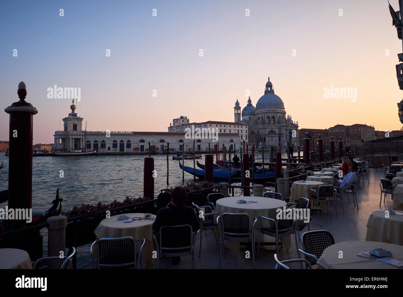 Sunset over Venice Italy Stock Photo - Alamy