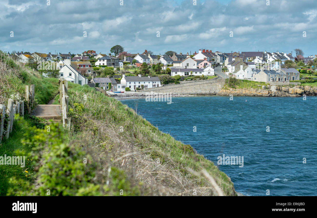 Moelfre fishing village, Anglesey, North Wales, UK Stock Photo - Alamy