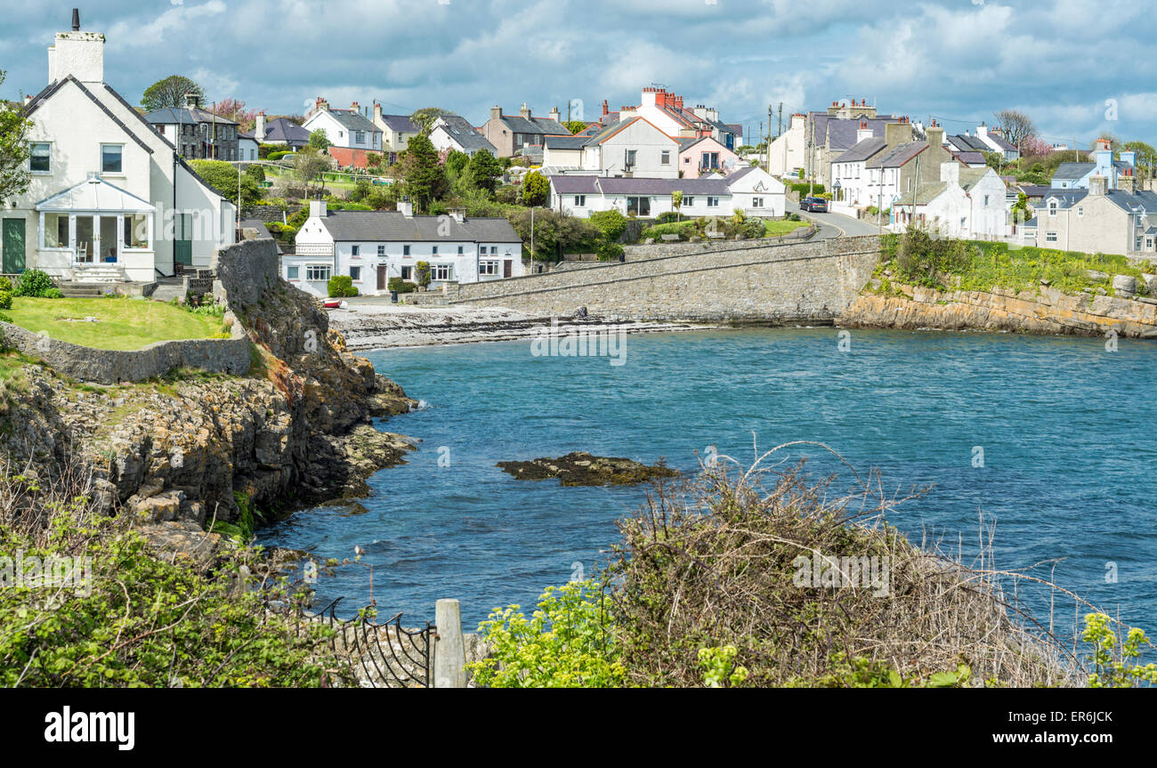 Moelfre fishing village, Anglesey, North Wales, UK Stock Photo - Alamy
