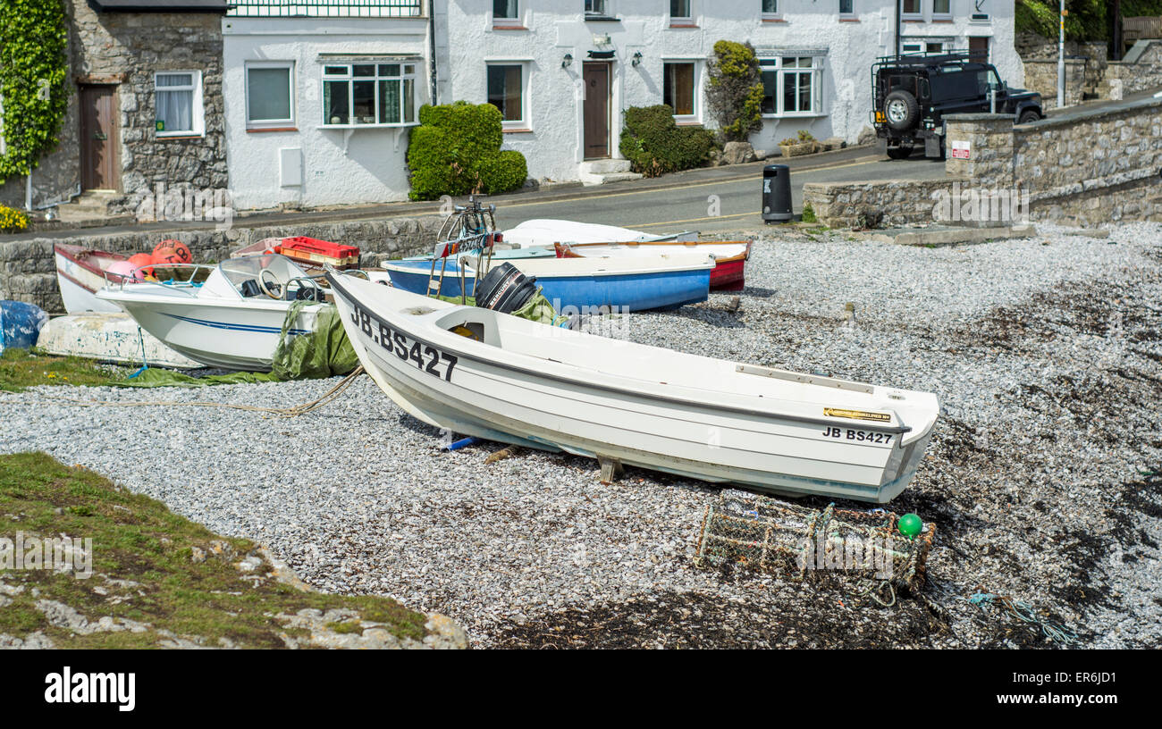Moelfre fishing village, Anglesey, North Wales, UK Stock Photo - Alamy