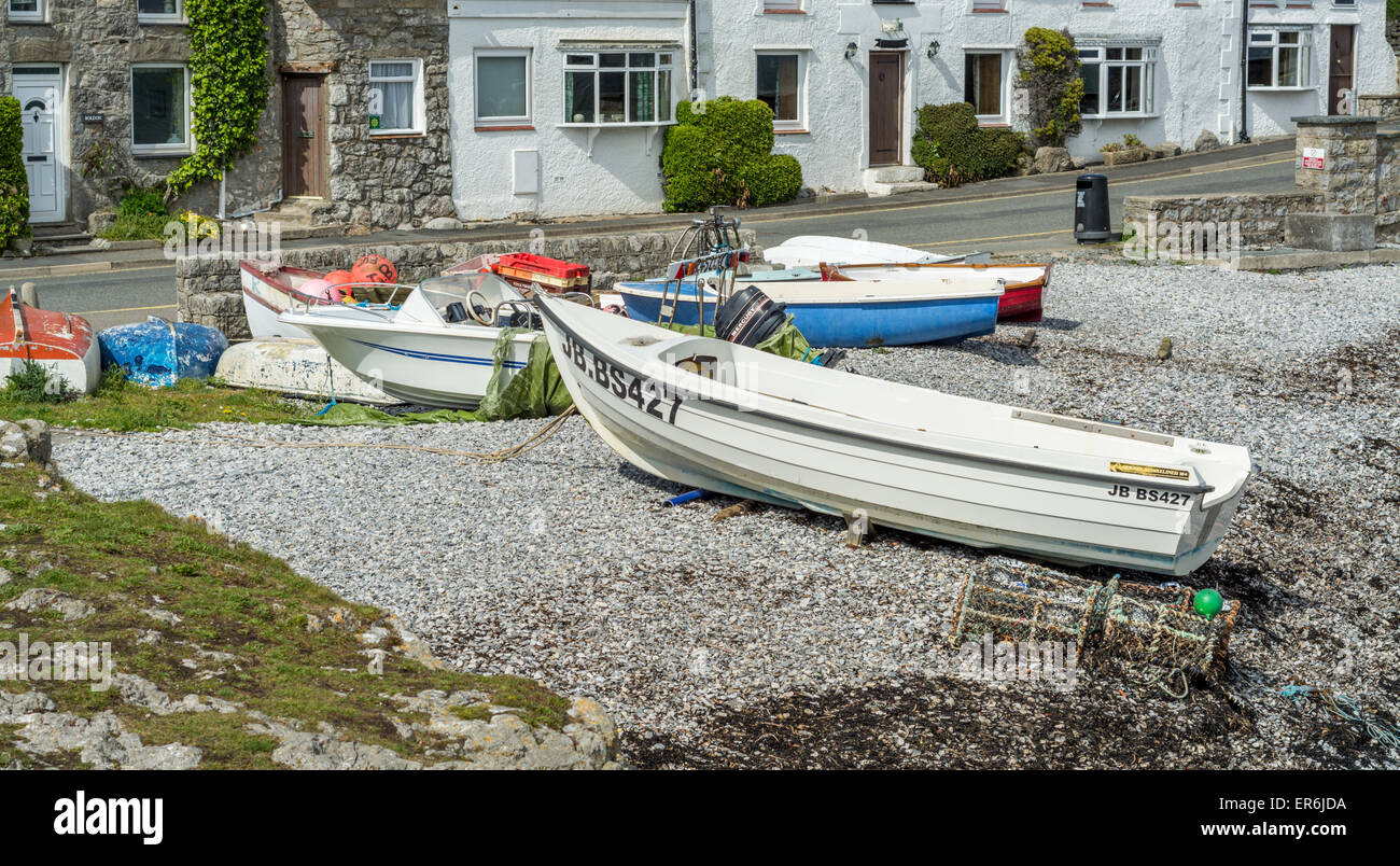 Moelfre fishing village, Anglesey, North Wales, UK Stock Photo - Alamy