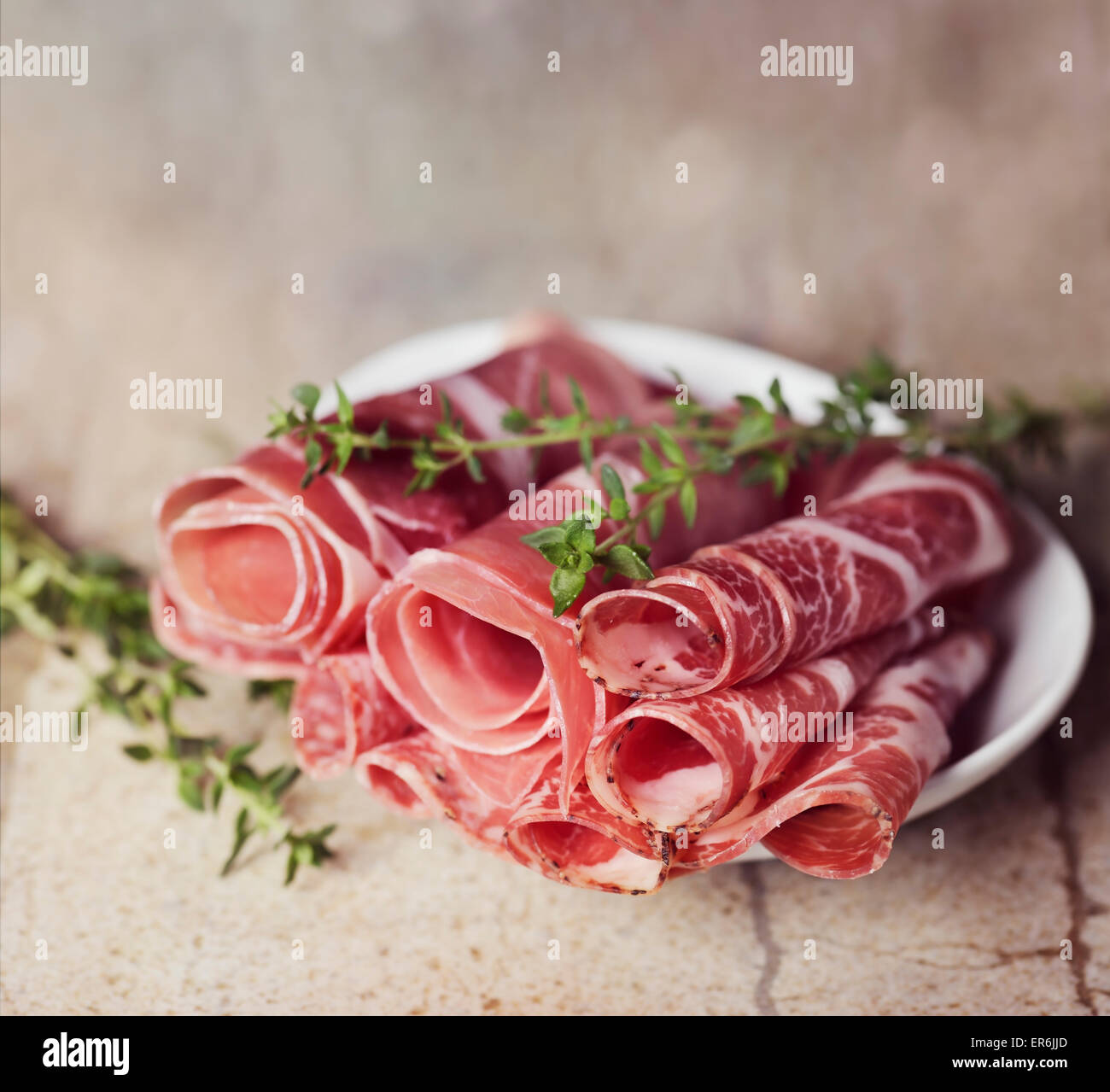 Assorted cold meat cuts hi-res stock photography and images - Alamy
