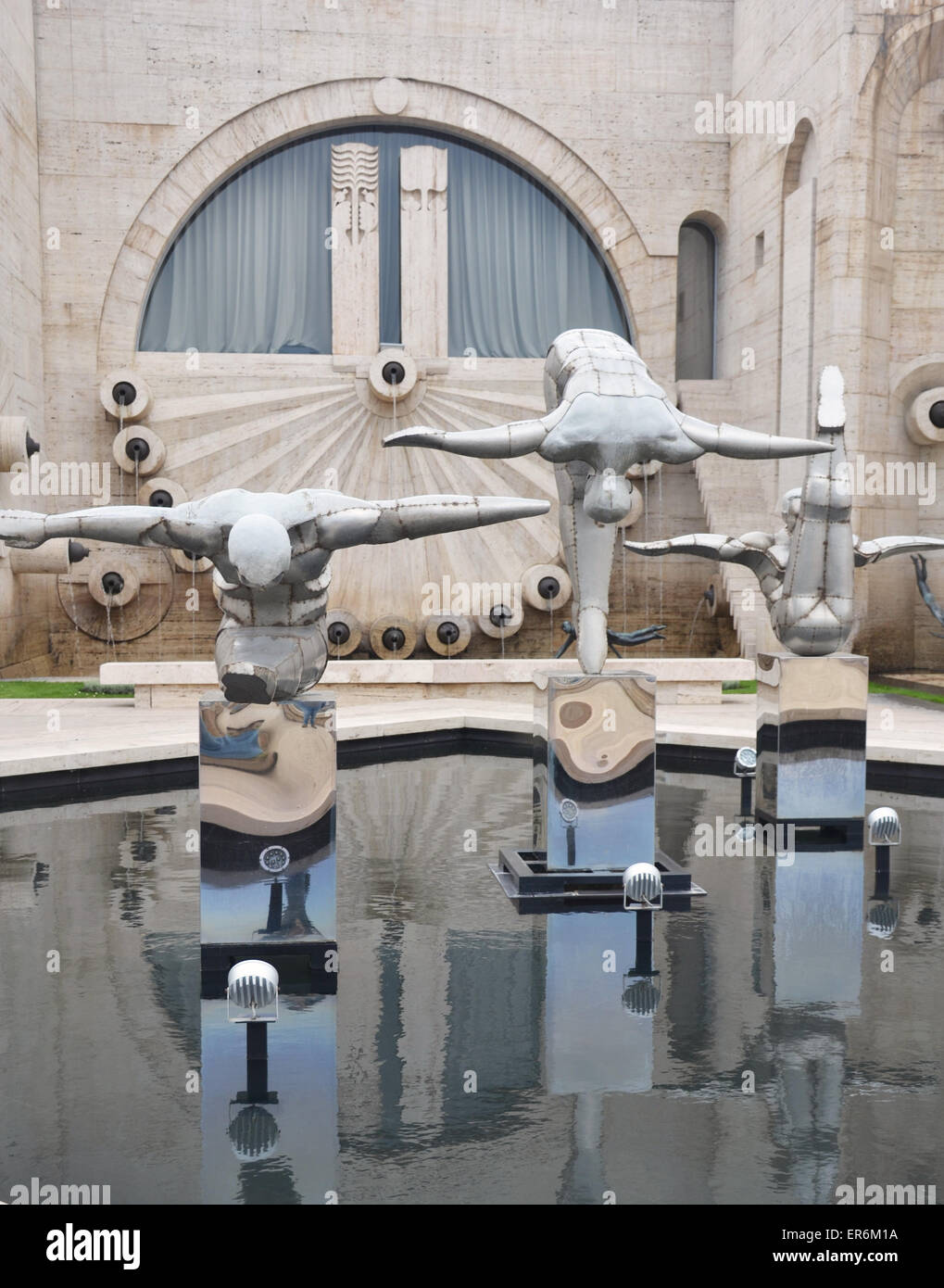 Modern art statue at the Cascade Building in Yerevan, Armenia Stock ...