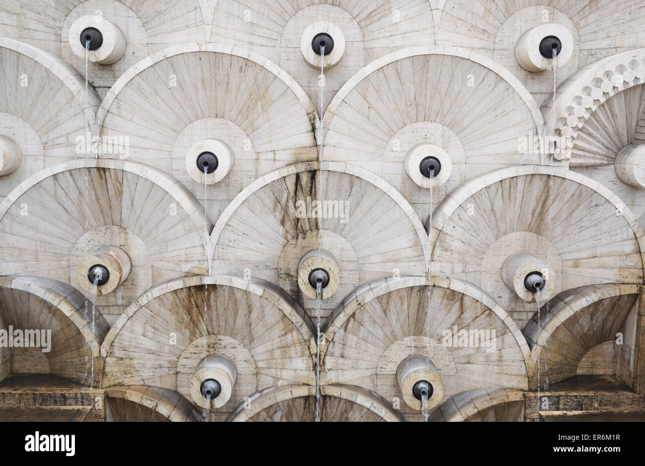 The abstract stone circles of Cascade Building, Yerevan, Armenia Stock ...