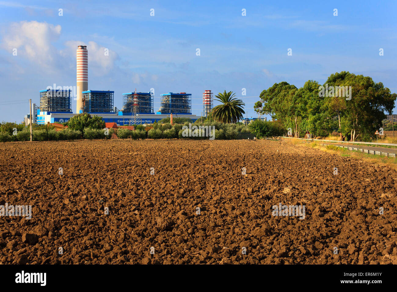 Central Alessandro Volta Power Station, Tuscany Italy Stock Photo - Alamy