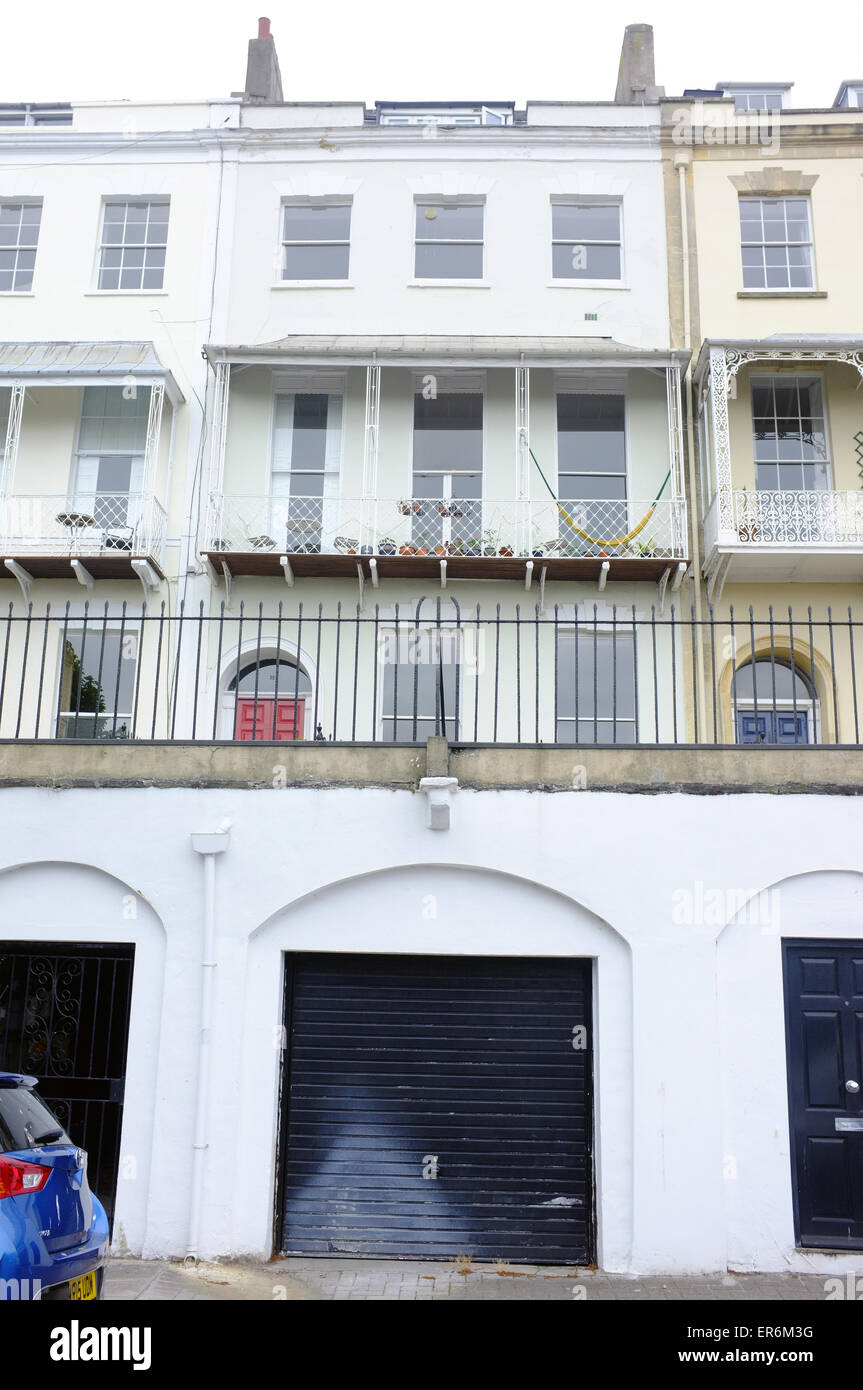 Terrace house with garage hi-res stock photography and images - Alamy
