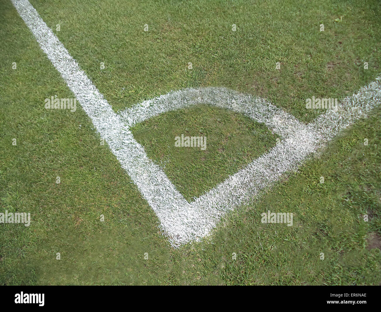 Corner football field Stock Photo - Alamy