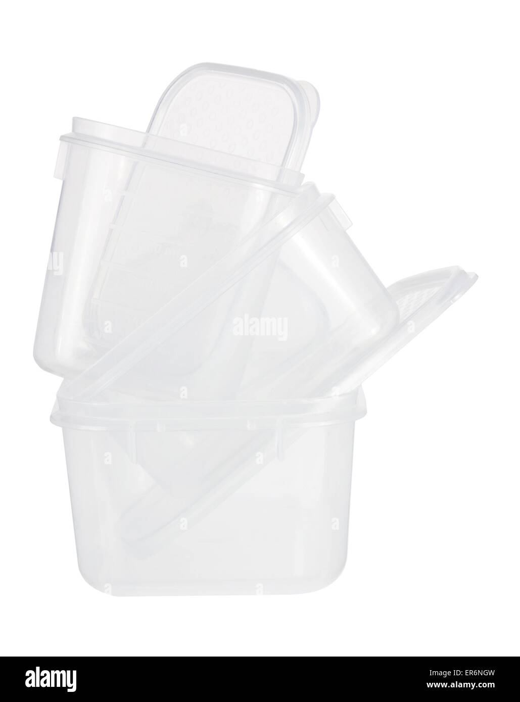 Stack of Plastic Containers Stock Photo - Alamy