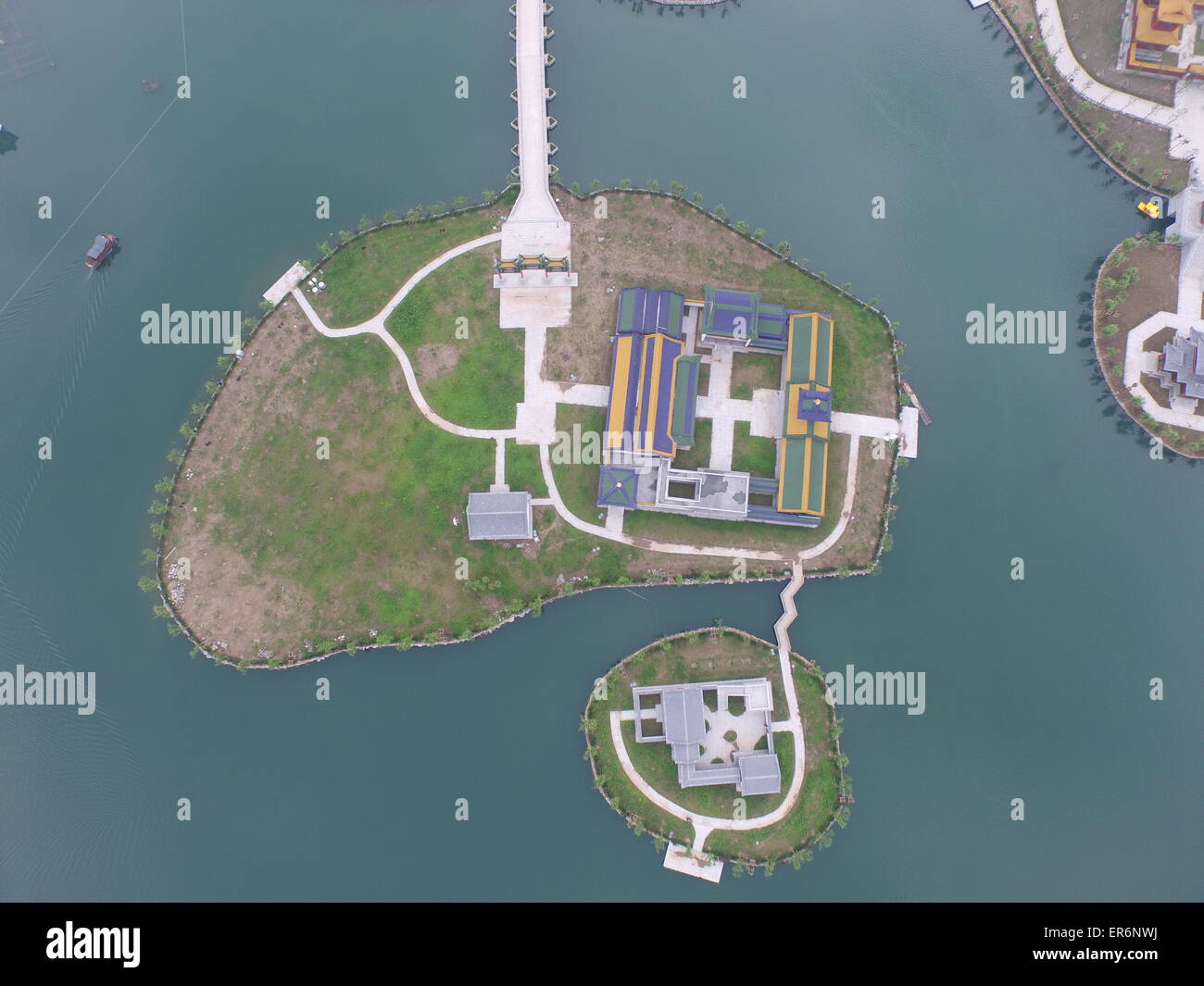 Dongyang, China. 28th May, 2015. An aerial view of the newly-built "Old ...