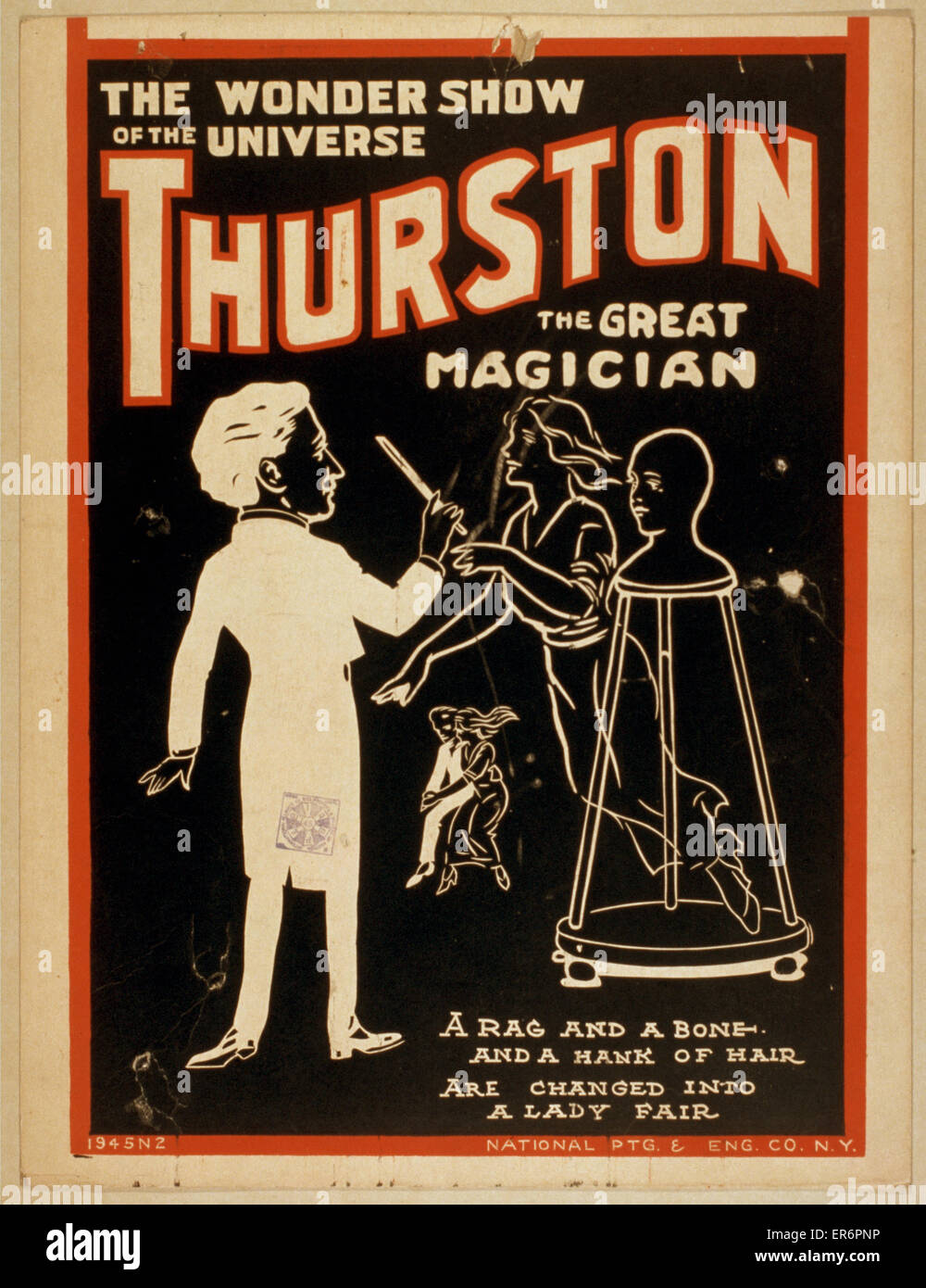 Thurston the great magician the wonder show of the universe Stock Photo ...