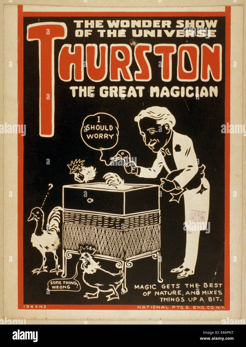 Thurston the great magician the wonder show of the universe Stock Photo ...