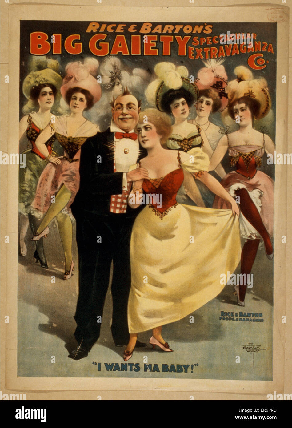 Rice and Barton's Big Gaiety Spectacular Extravaganza Co Stock Photo ...